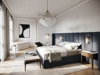 simple master bedroom