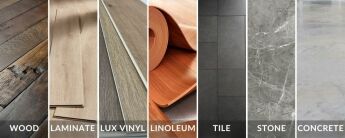 resilient flooring types