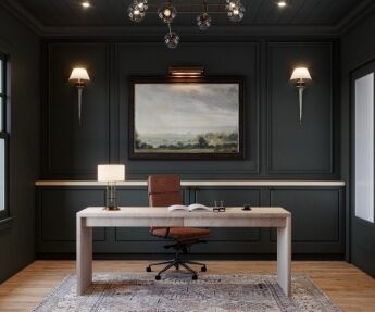 dark office design