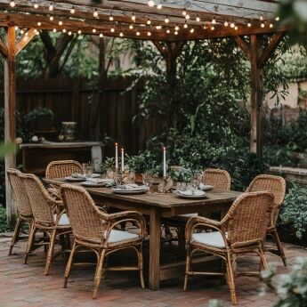 garden dining table ideas