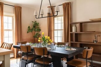 brown dining room